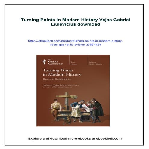 Turning Points In Modern History Vejas Gabriel Liulevicius | PDF