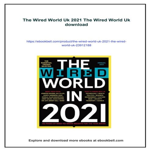 The Wired World Uk 2021 The Wired World Uk | PDF