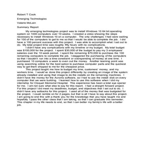 Senior Project - Speech | PDF