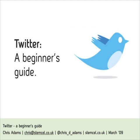 Twitter - A beginner's guide | PDF | Internet for Beginners | Internet