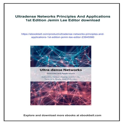 Ultradense Networks Principles And Applications 1st Edition Jemin Lee ...