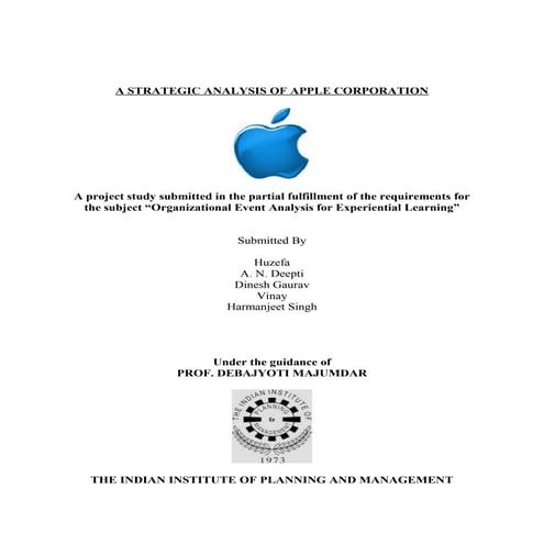 11983566 a-strategic-analysis-of-apple-corporation | PDF