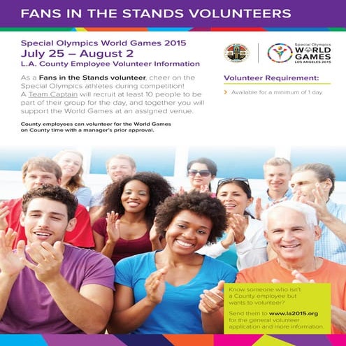 Fans in the Stands Volunteers Flyer FINAL | PDF