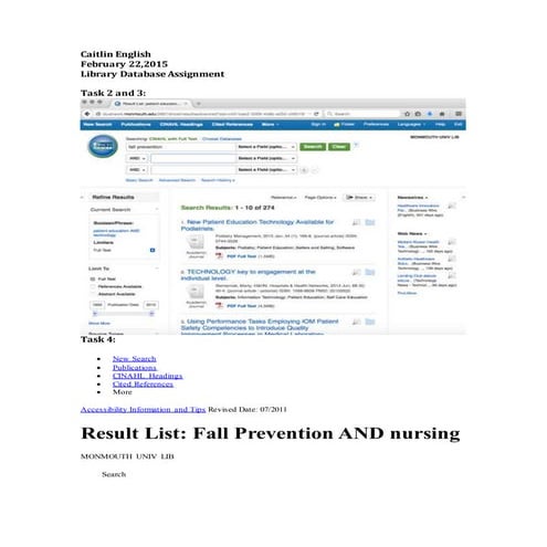 Library Database | DOCX