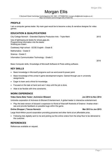 Cv template | DOC