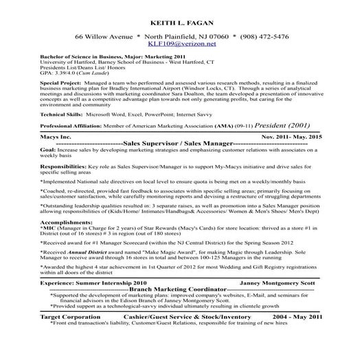 Keith Fagan s Final Resume | DOC