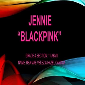 JENNIE BLACKPINK | PPTX