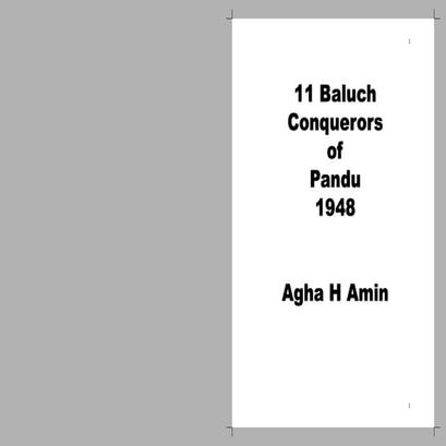 11 baluch the Victor of pandu | PPT