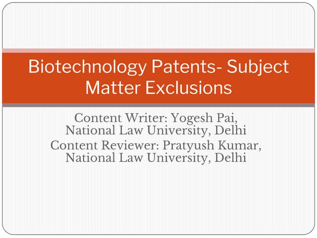 Diamond vs chakrabarty case | PPTX