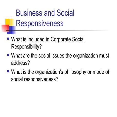 11 business and social responsiveness | PPT