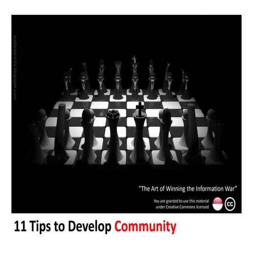 11 Tips to Develop Community | PDF