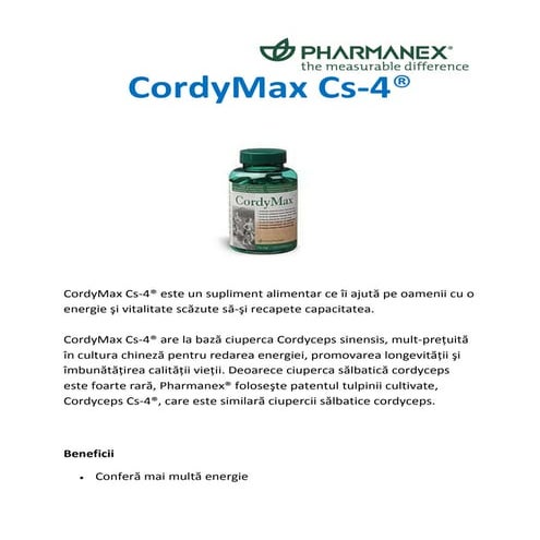 CordyMax Cs 4 | DOC
