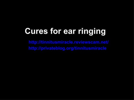 Home remedies ringing | PPT