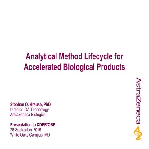 FDA (invited) Presentation - Specifications and Analytical Method ...