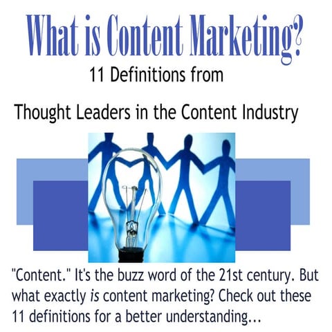 11 Definitions of Content Marketing | PDF | Marketing and Advertising ...