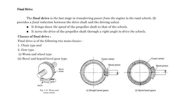 Train Differential & Drives transmission system | PPT