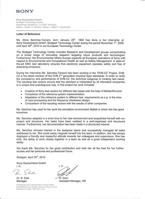 Letter of recommendation - CERN | PDF | Programming Languages | Computing