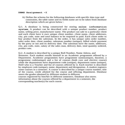 11e2d ass1 | DOC | Databases | Computer Software and Applications