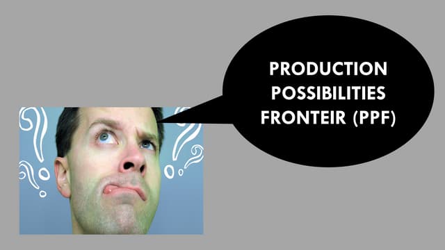 Production possibility frontier bethany.ppt