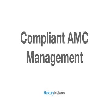 Compliant AMC Management | PDF