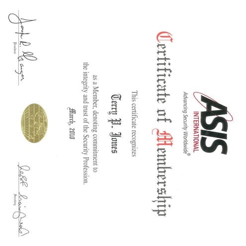 Membership - ASIS | PDF