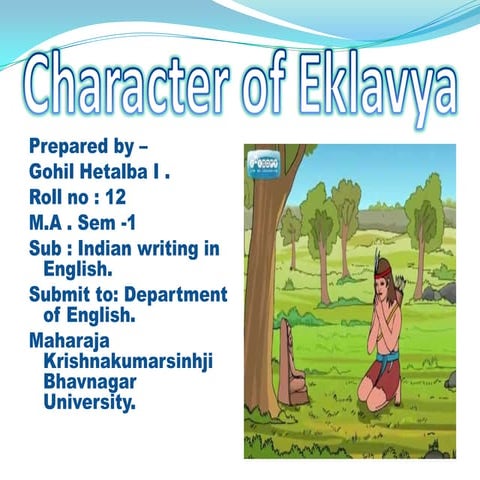 Character of Eklavya | PPTX