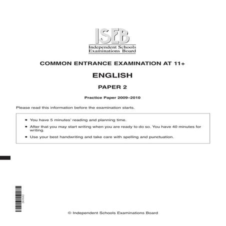 Common entrance | PDF
