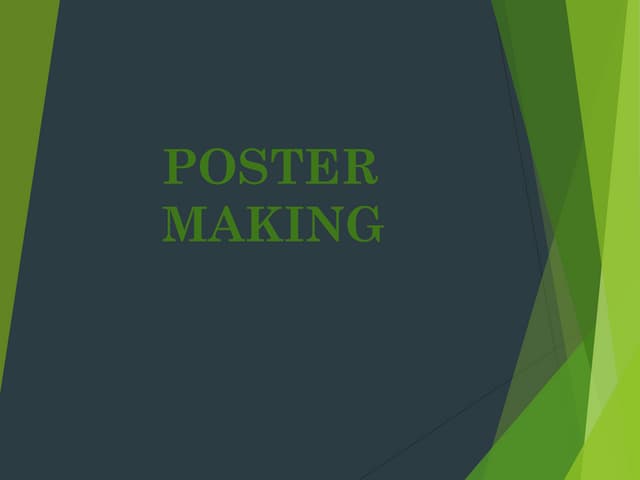 Poster Making - Grade 11 English CBSE | PDF