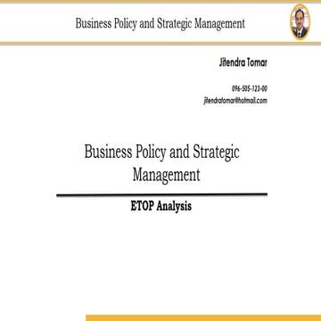 BPSM11. ETOP Analysis | PPT