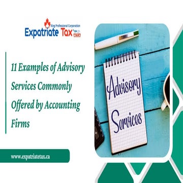 11 Examples of Advisory Services Commonly Offered by Accounting Firms | PDF