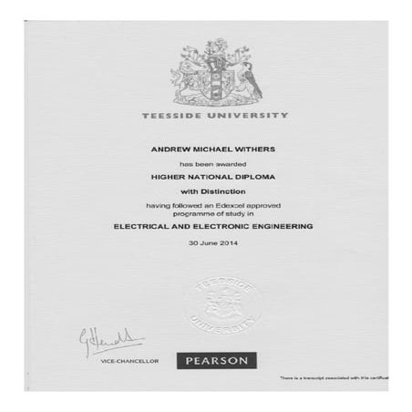 HND Electrical Electronic Engineering.. | PDF