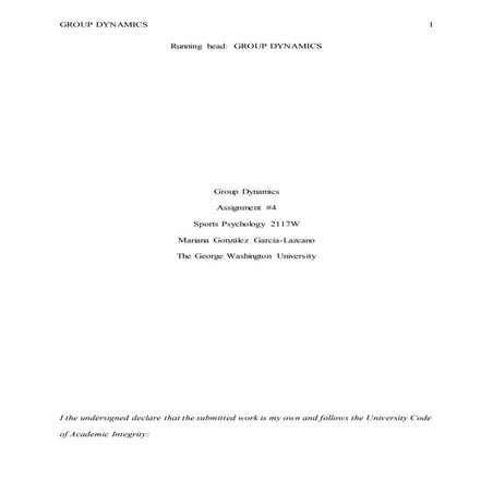 Group Dynamics-Paper | DOCX