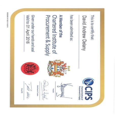 MCIPS Certificate | PDF