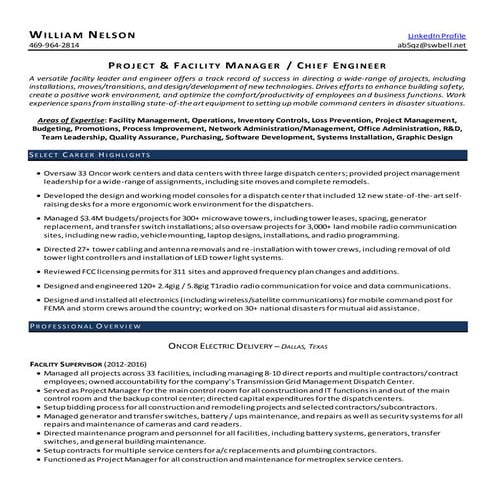 William Nelson resume | DOCX
