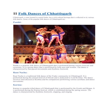 Dance forms of chhattisgarh | PPTX