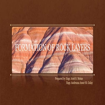 11 formation of rock layers | PPTX