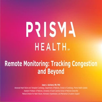 Remote Monitoring: Tracking Congestion and Beyond | PPTX