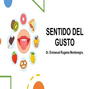 El sentido del gusto. | PPTX