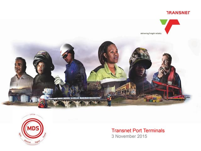 Transnet Future strategies and meeting increasing expectations of por…