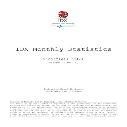 11 idx monthly statistics november 2020 | PDF