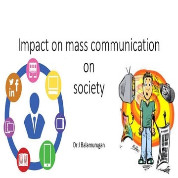 Impact of mass communication and society - Introduction | PPT