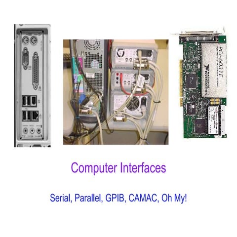 11_interface.ppt | Computer Peripherals | Computing