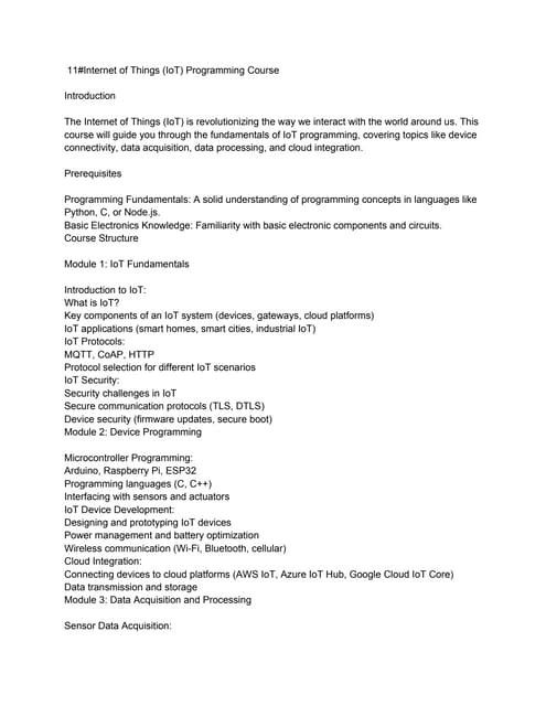 11#Internet of Things (IoT) Programming Course.docx 11#Internet of Things (IoT) Programming Course.docx
