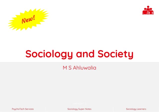 Sociology Super-Notes >> Class XI - Introducing Sociology >> Sociology ... Sociology Super-Notes >> Class XI - Introducing Sociology >> Sociology ...