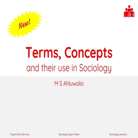 Sociology Super-Notes >> Class XI - Introducing Sociology >> Terms ...