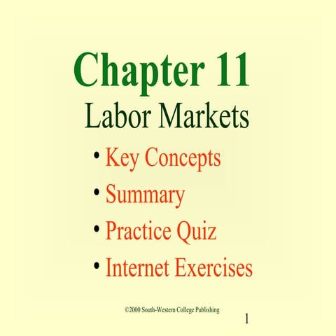 11 labor markets | PPT