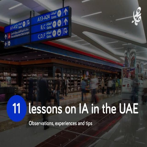 11 lessons on IA in the UAE | PPT