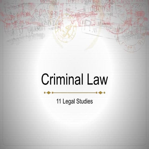 11LS Criminal Law | PPTX