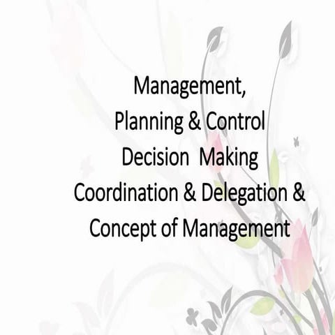 Management Topic in Details.Management Definition and Principle ...