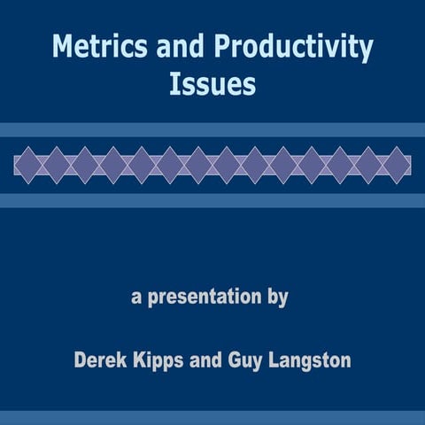11 Metrics And Productivity Issues | POT